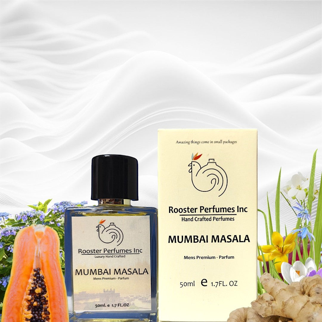 Mumbai Masala Men's Premium Perfume, 50 ml | Handcrafted – ROOSTER ...