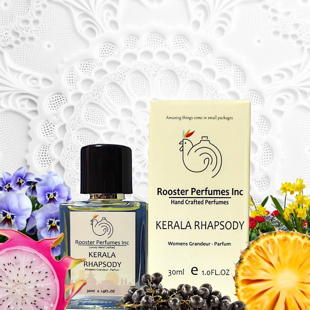 Kerala Rhapsody Women's Grandeur Perfume, 30 ml | Handcrafted – ROOSTER ...